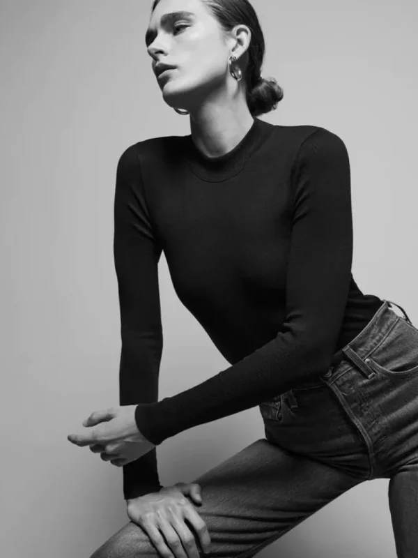 Nation LTD Gina Long Sleeve | Black - Mabel and Moss